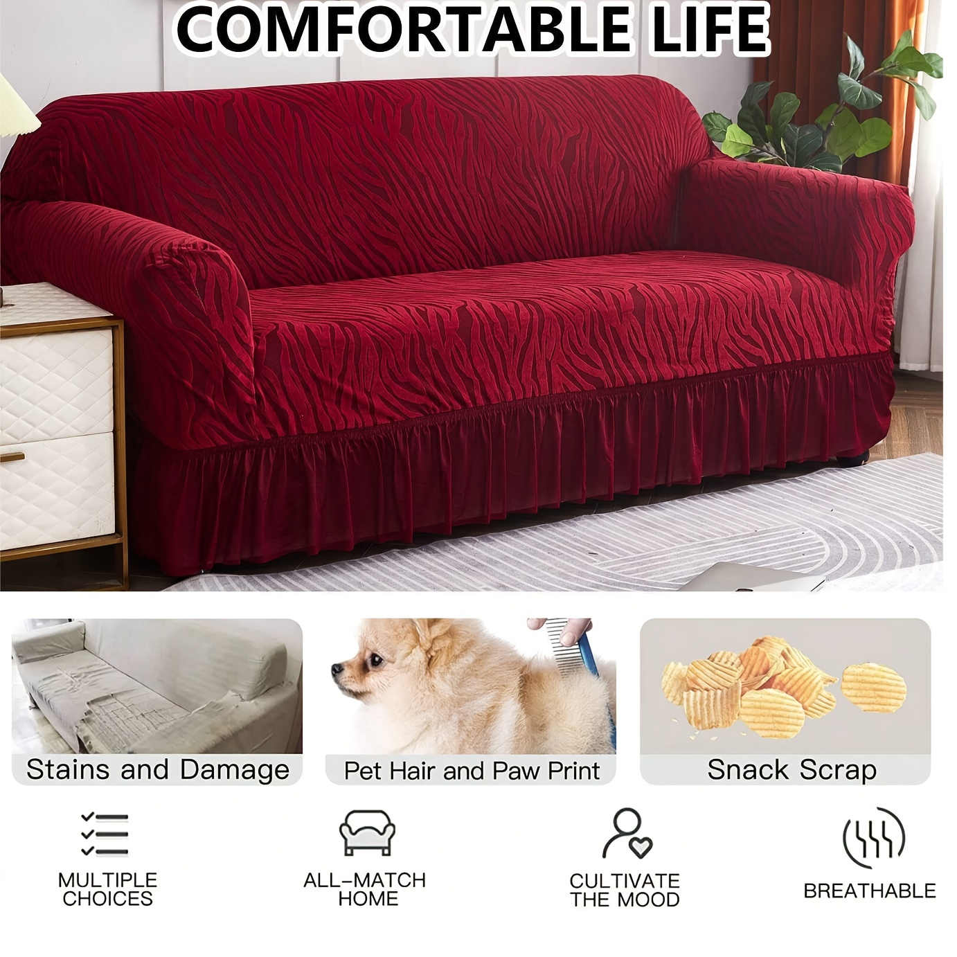 couch covers sold on Temu Australia
