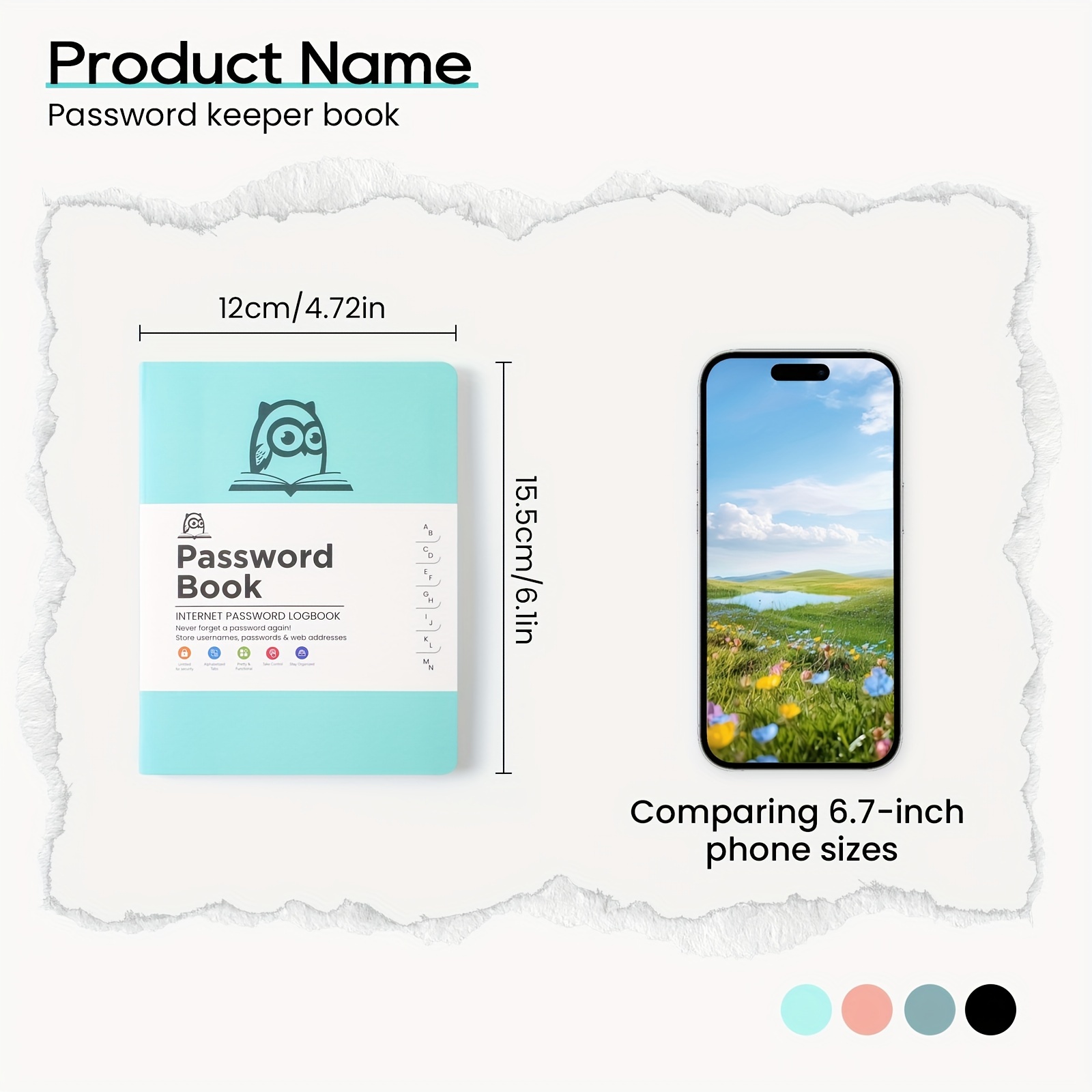 A6 Notebook Alphabet Tabs Senior Password - Temu Australia