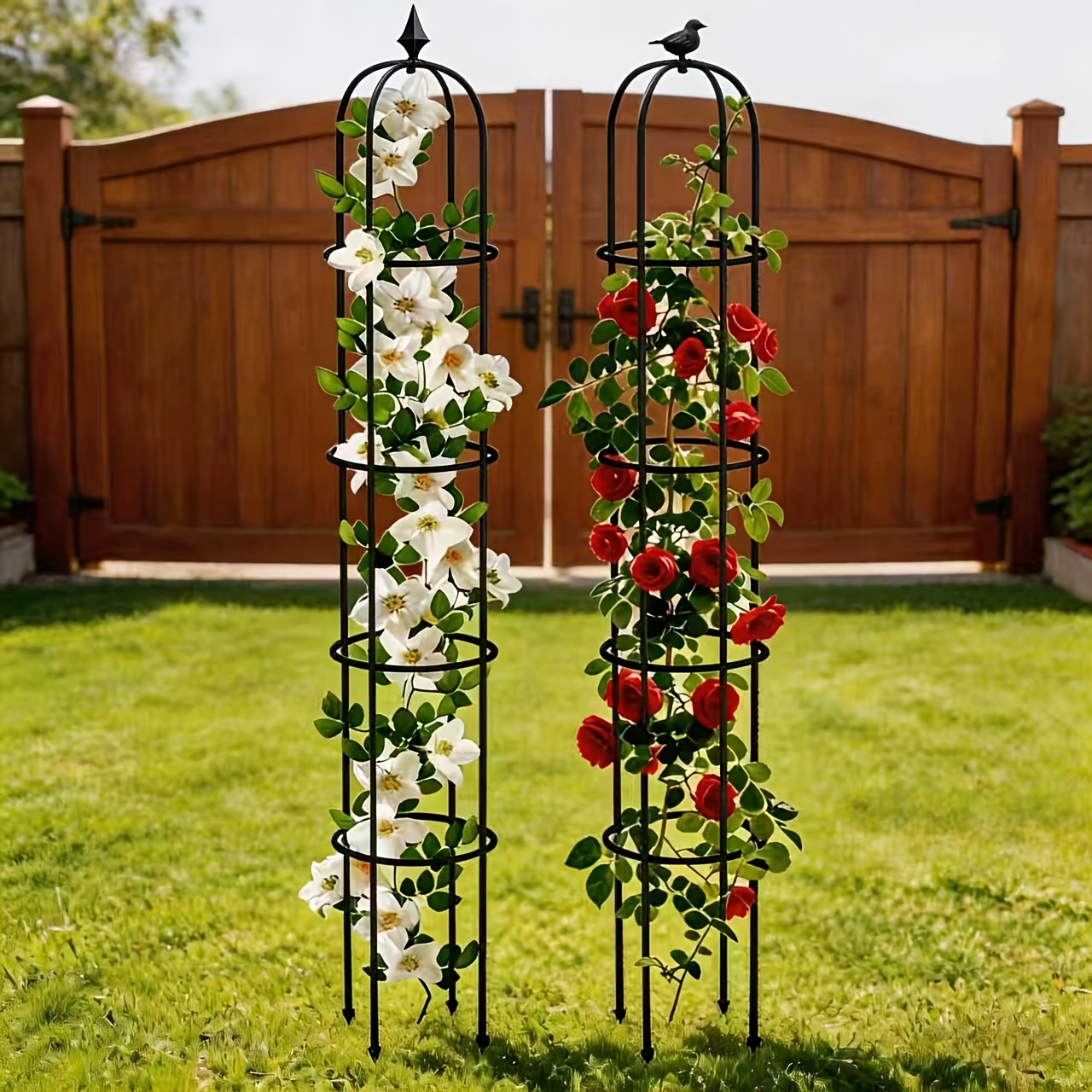 garden obelisk sold on Temu United States