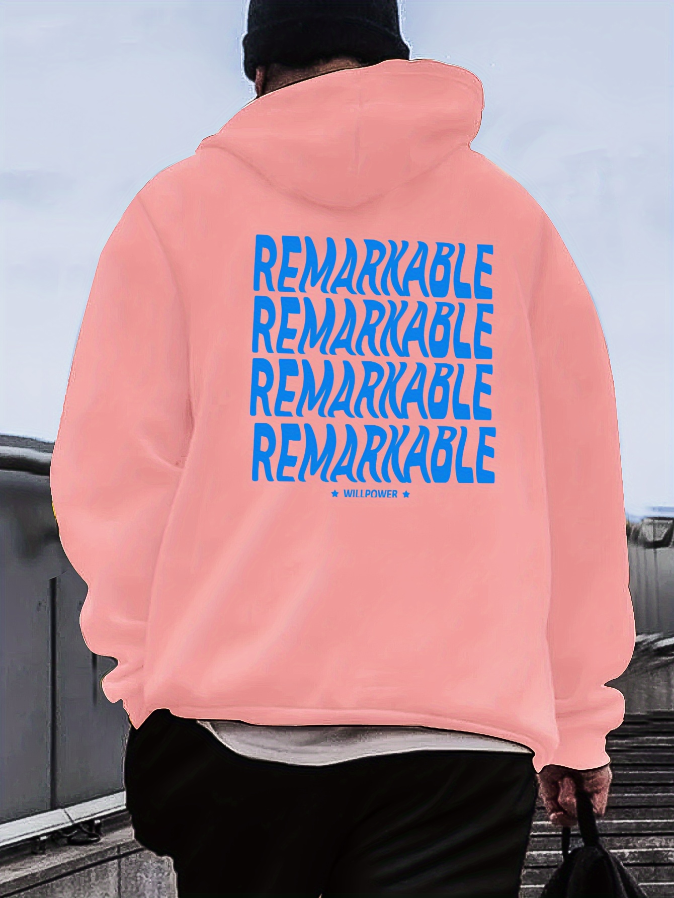 Letters Print Kangaroo Pocket Hoodie Casual Long Sleeve Temu Australia