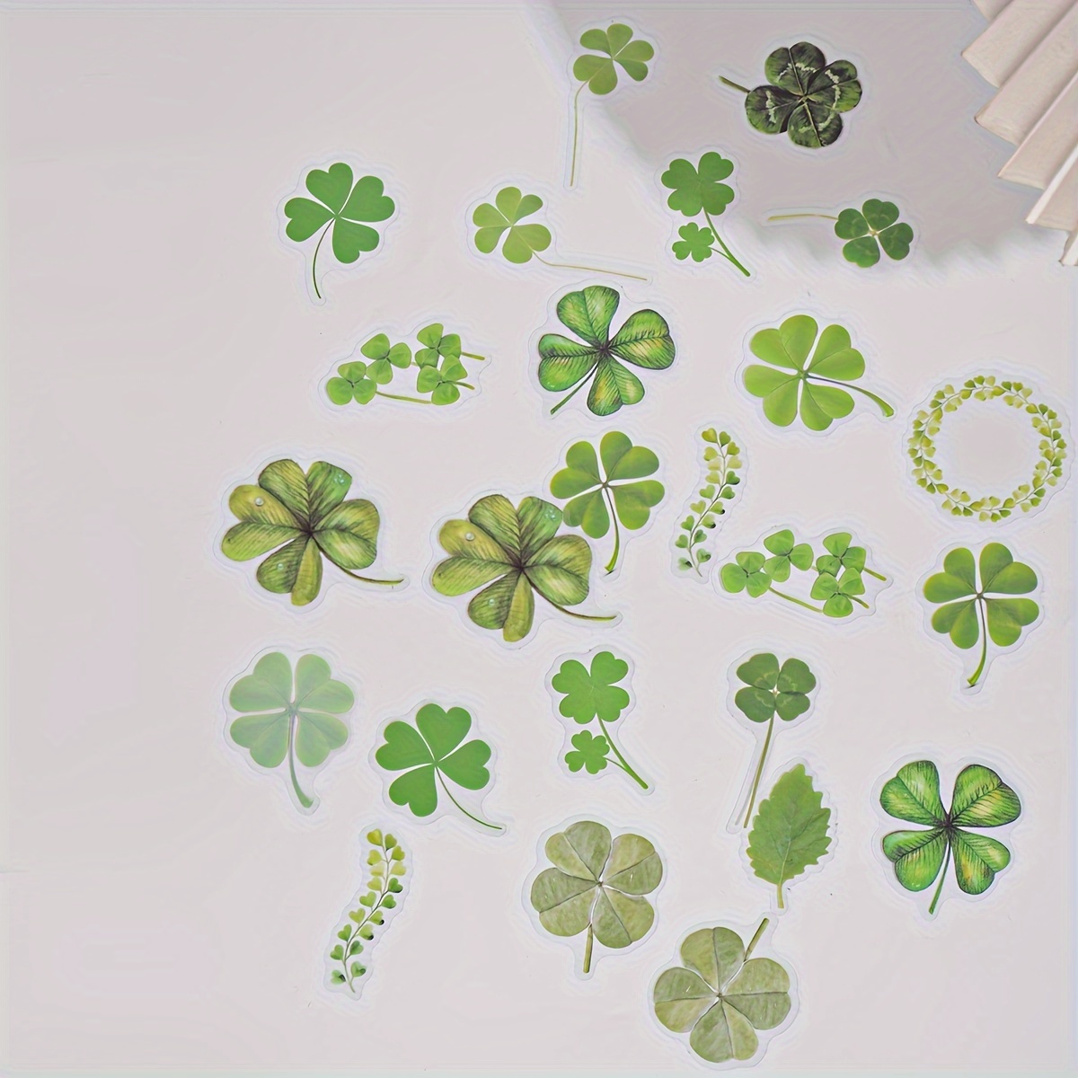 Clover Pvc Waterproof Stickers Cute Sticker Set Suitable - Temu Canada
