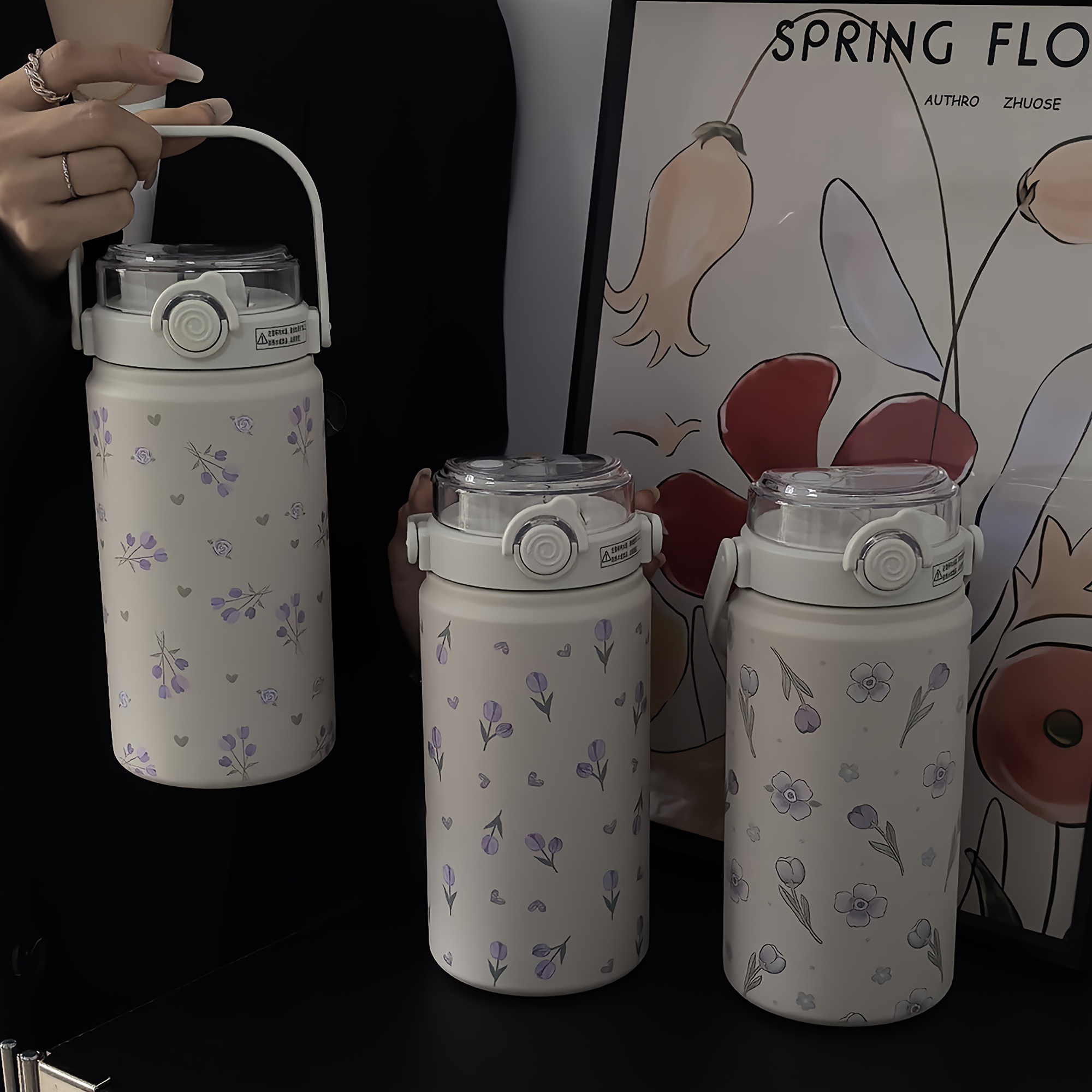 aesthetic water bottle sold on Temu Australia