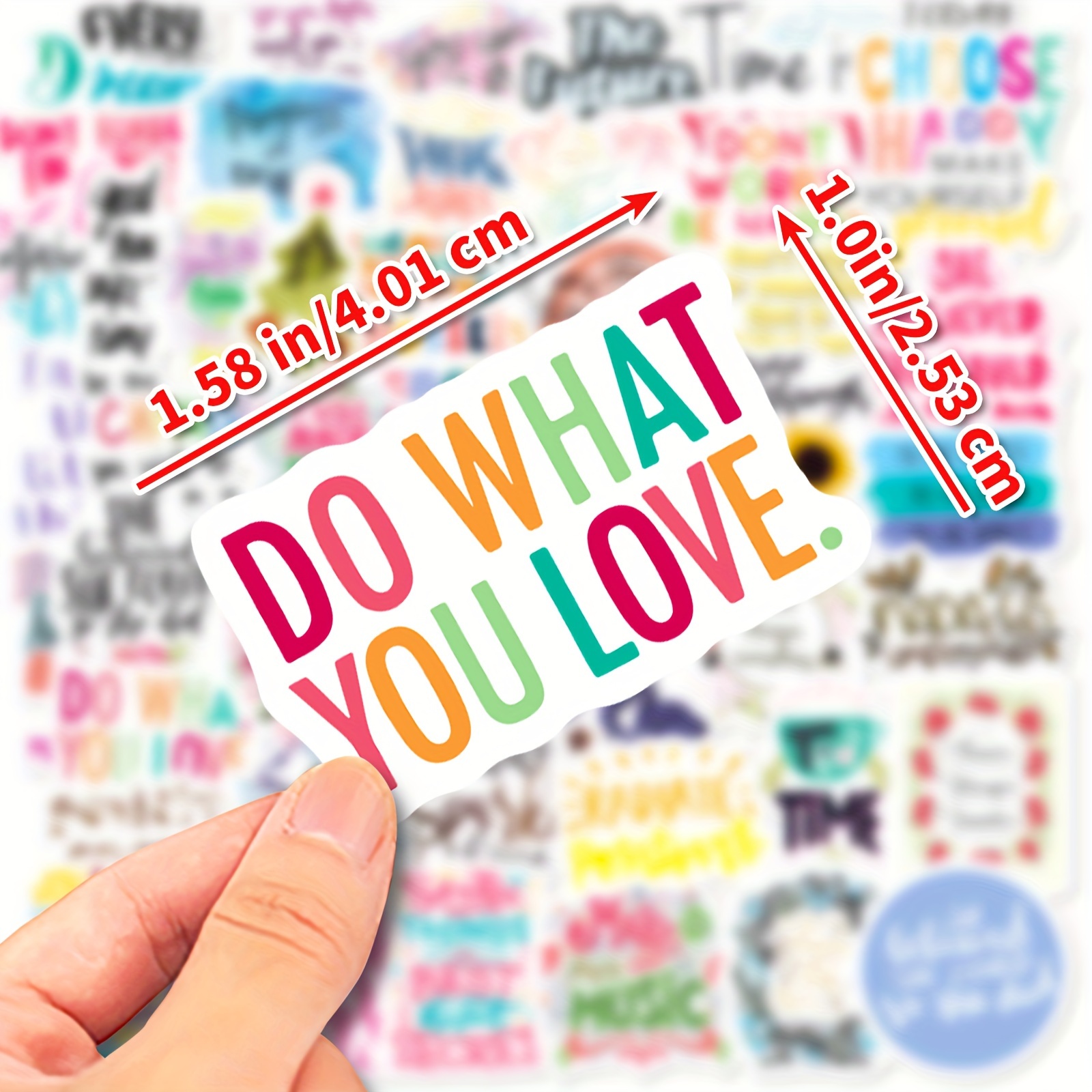 Inspirational Motivational Text Stickers Waterproof Vinyl - Temu Canada