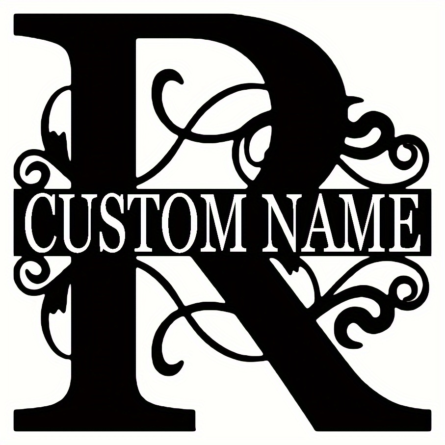 Custom Mental Wall Decor Metal Name Plaques Hang Indoor - Temu United ...