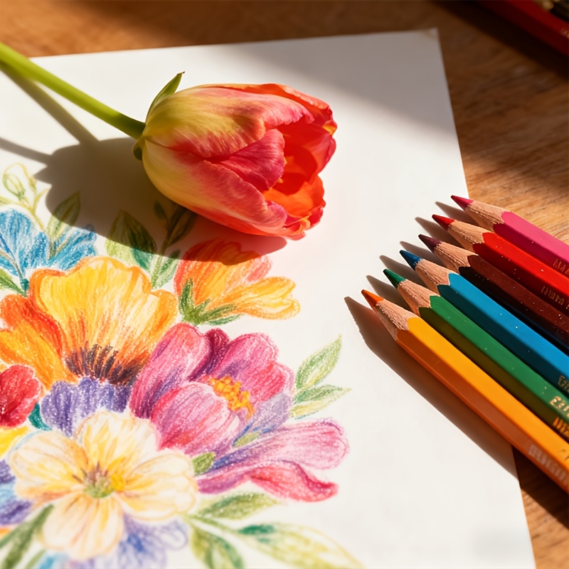 color pencils with erasers sold on Temu United States