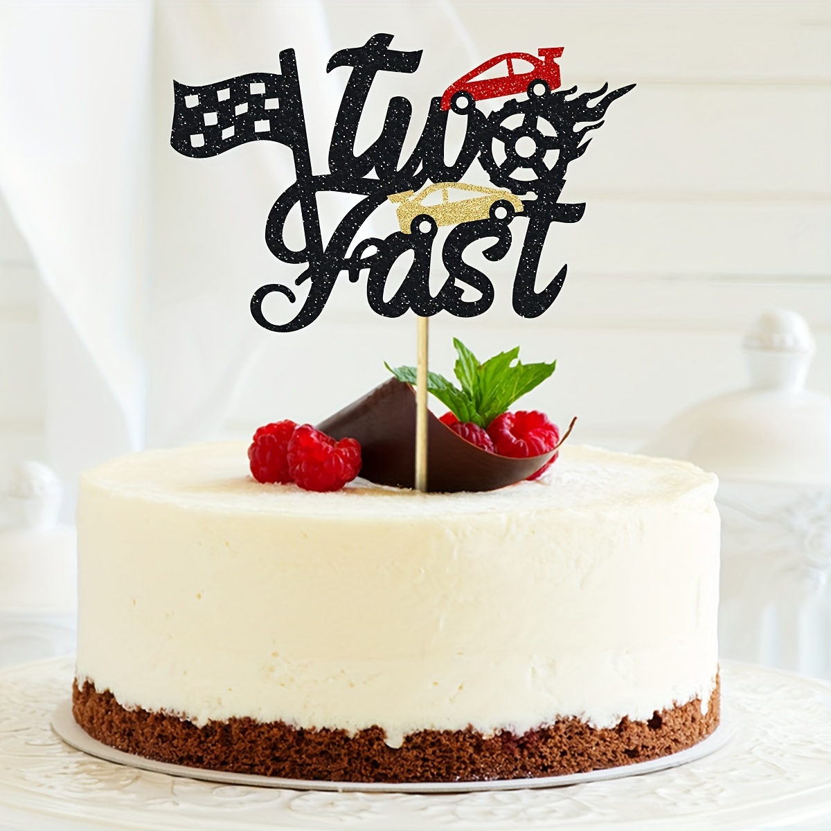 Two Fast Birthday Outfit "Two Fast" Race Car Cake Topper - 2nd Birthday ...