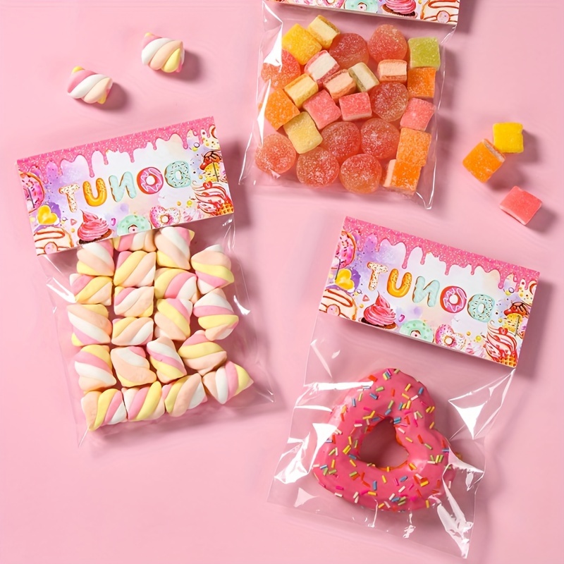 Donut Butterfly Gifts Bags Treat Bag Topper Opp Candy Cookie - Temu Canada