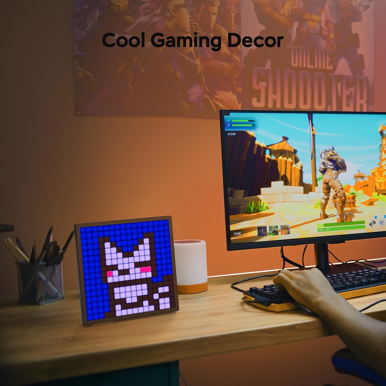 Lyric Speaker Box 16x16 LED Pixel Display Panel - DIY Art, Clock ...