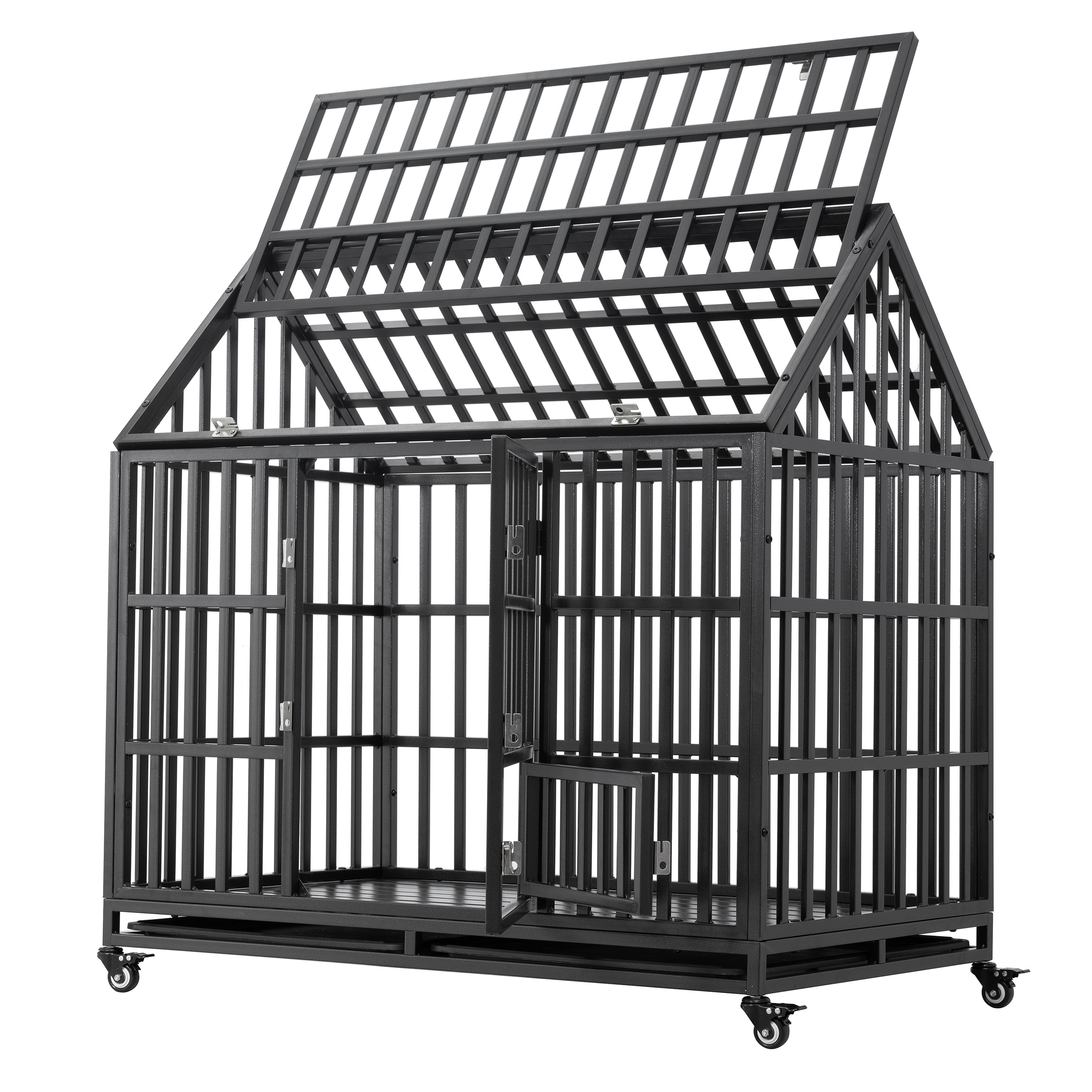 Heavy Duty Dog Cage Large Dog Cage Sturdy Metal Kennel And Cage For ...