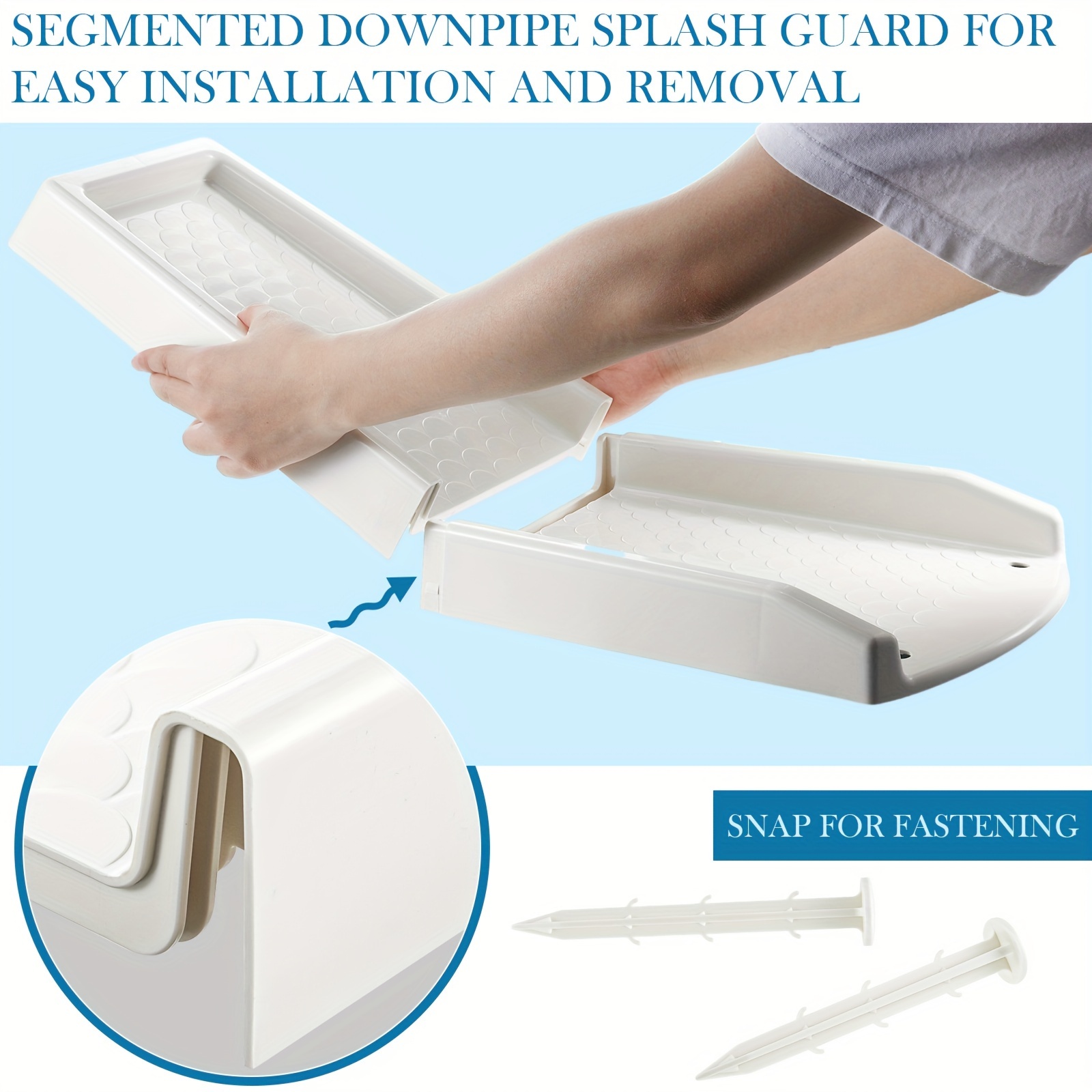 Downspout Splash Block Gutters Downspout Extensions Rain - Temu