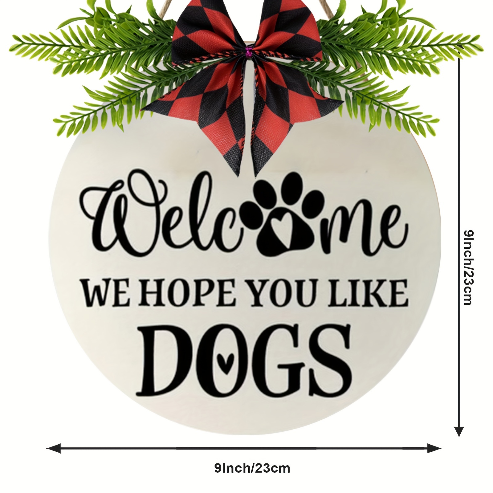Welcome Like Dogs Sign Farmhouse Decor Front Door - Temu United Kingdom