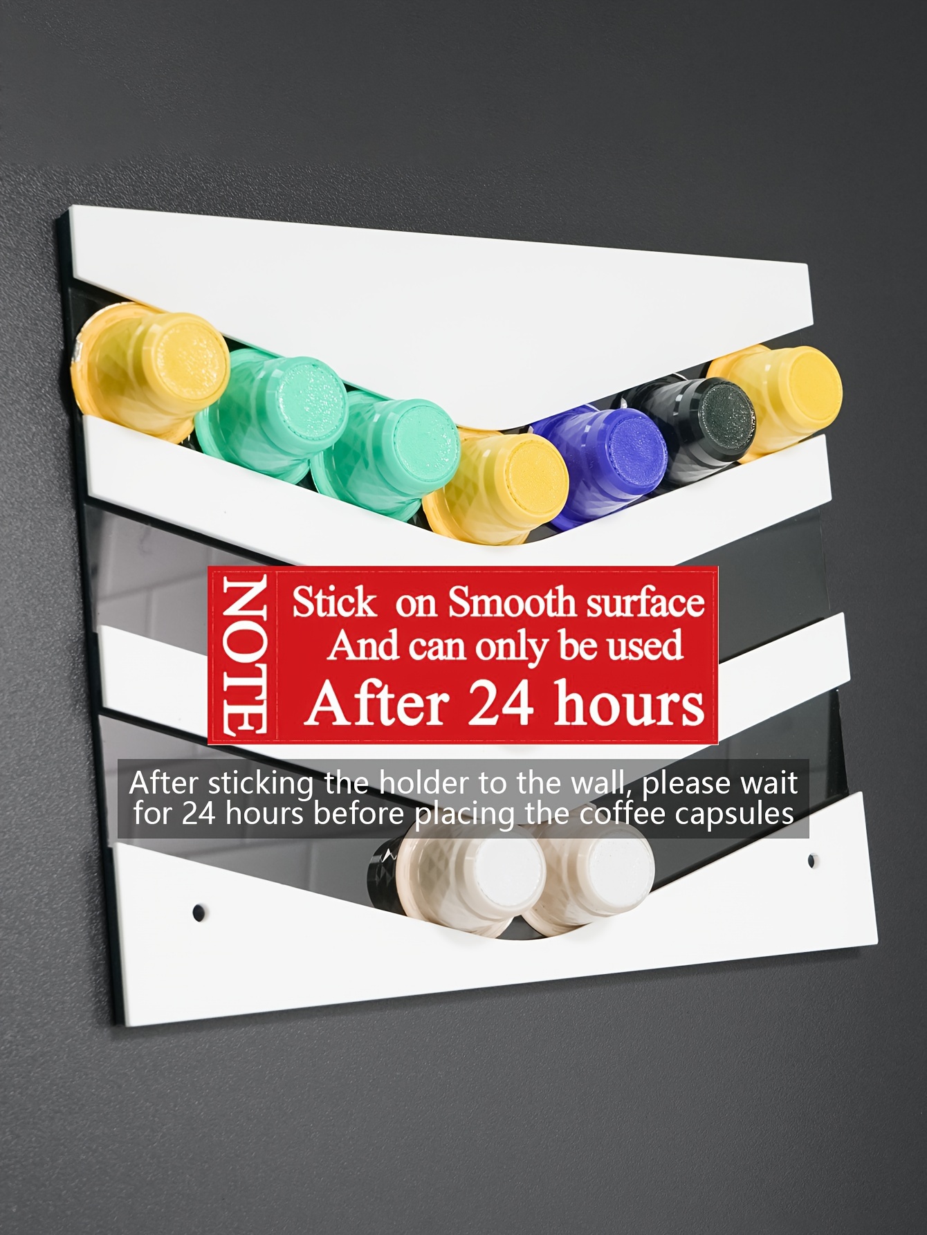 Pod Stand Wall mounted Coffee Capsules Holder Acrylic Coffee - Temu Brazil