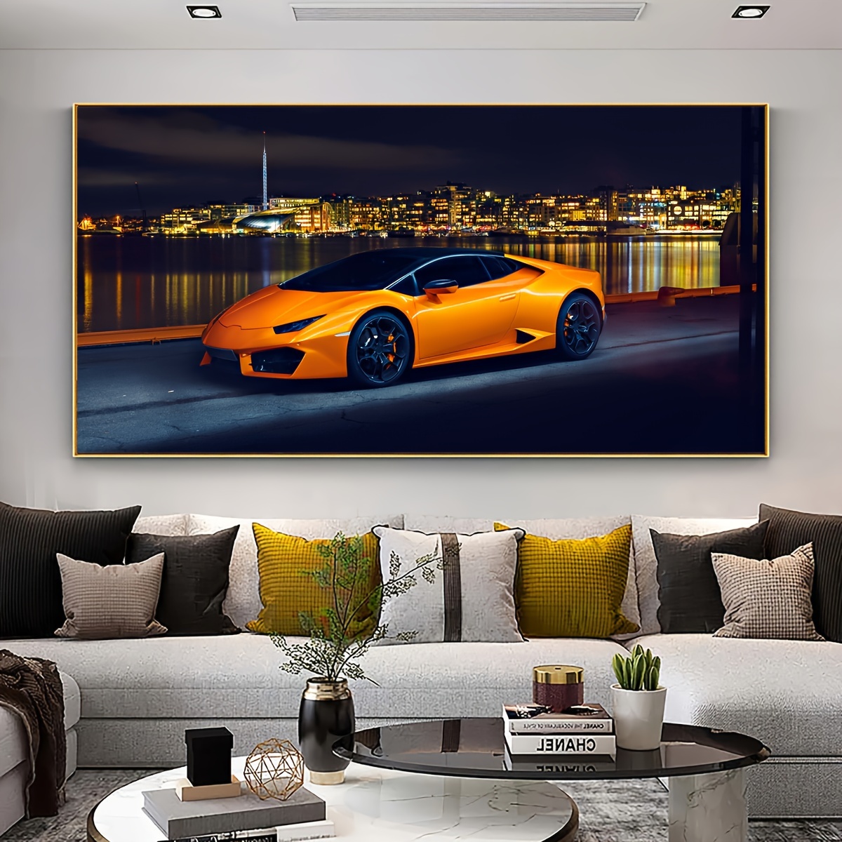 Unframed Canvas Poster Modern Art Vehicle Sports Car Wall - Temu Australia
