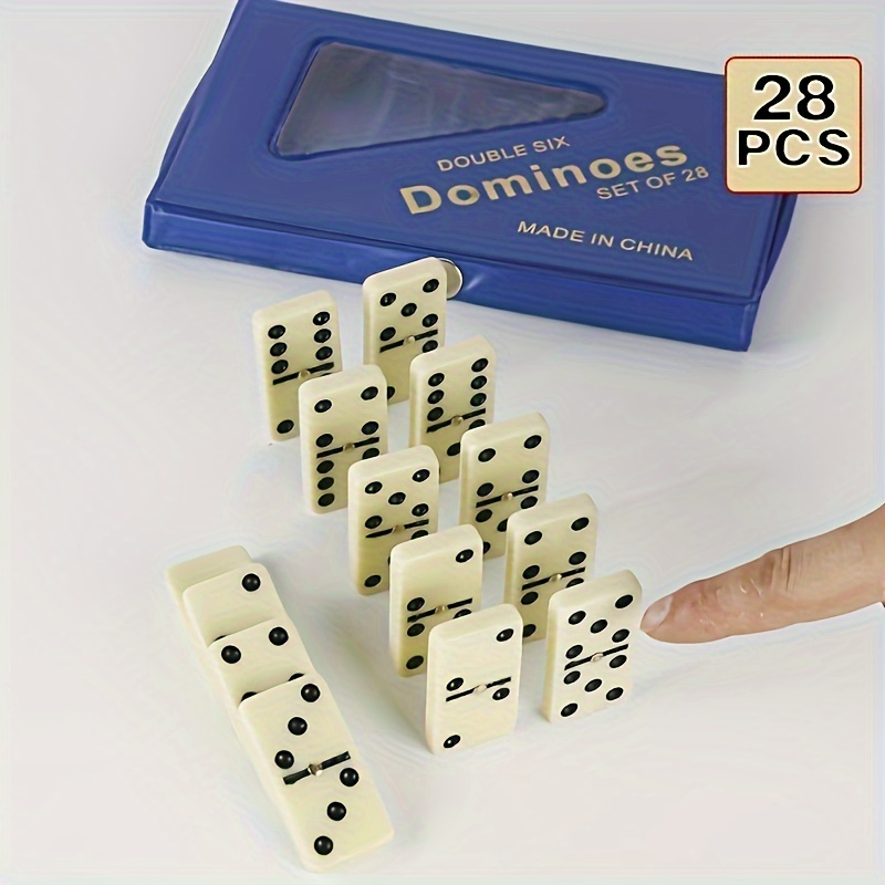 Dominoes Set, Classic Board Games, Double 6 Domino Game Set, 28 Pieces ...