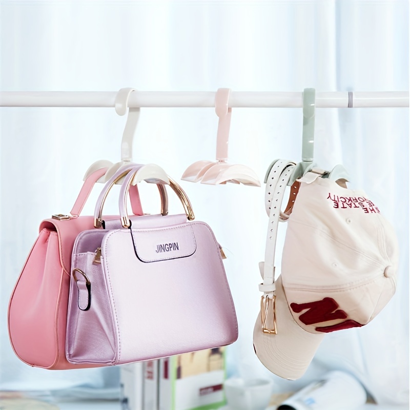 Bag Storage Rack Wardrobe Nail free Hanging Rack Hook - Temu Canada