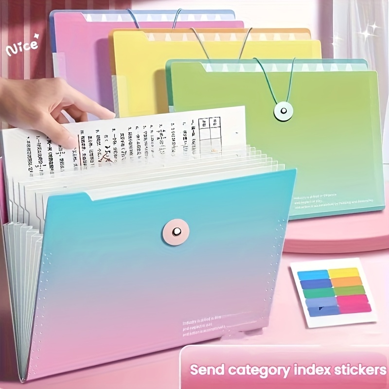 accordion file folder sold on Temu United States