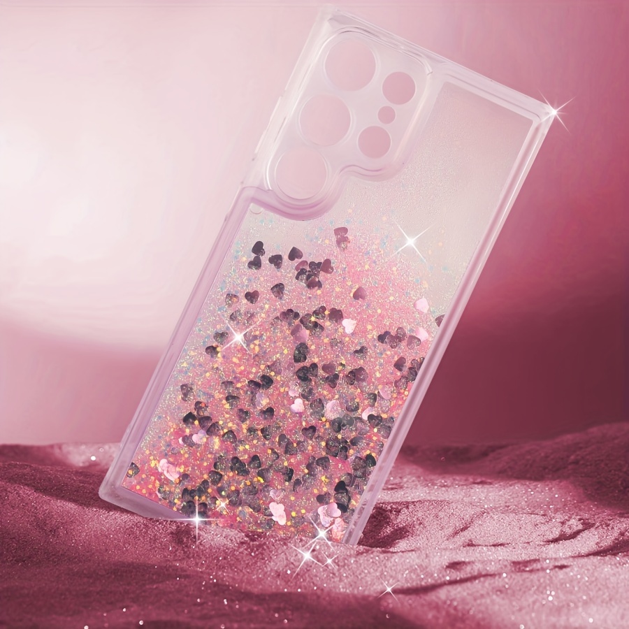 Gorgeous Glitter Quicksand Phone Case Samsung Galaxy - Temu