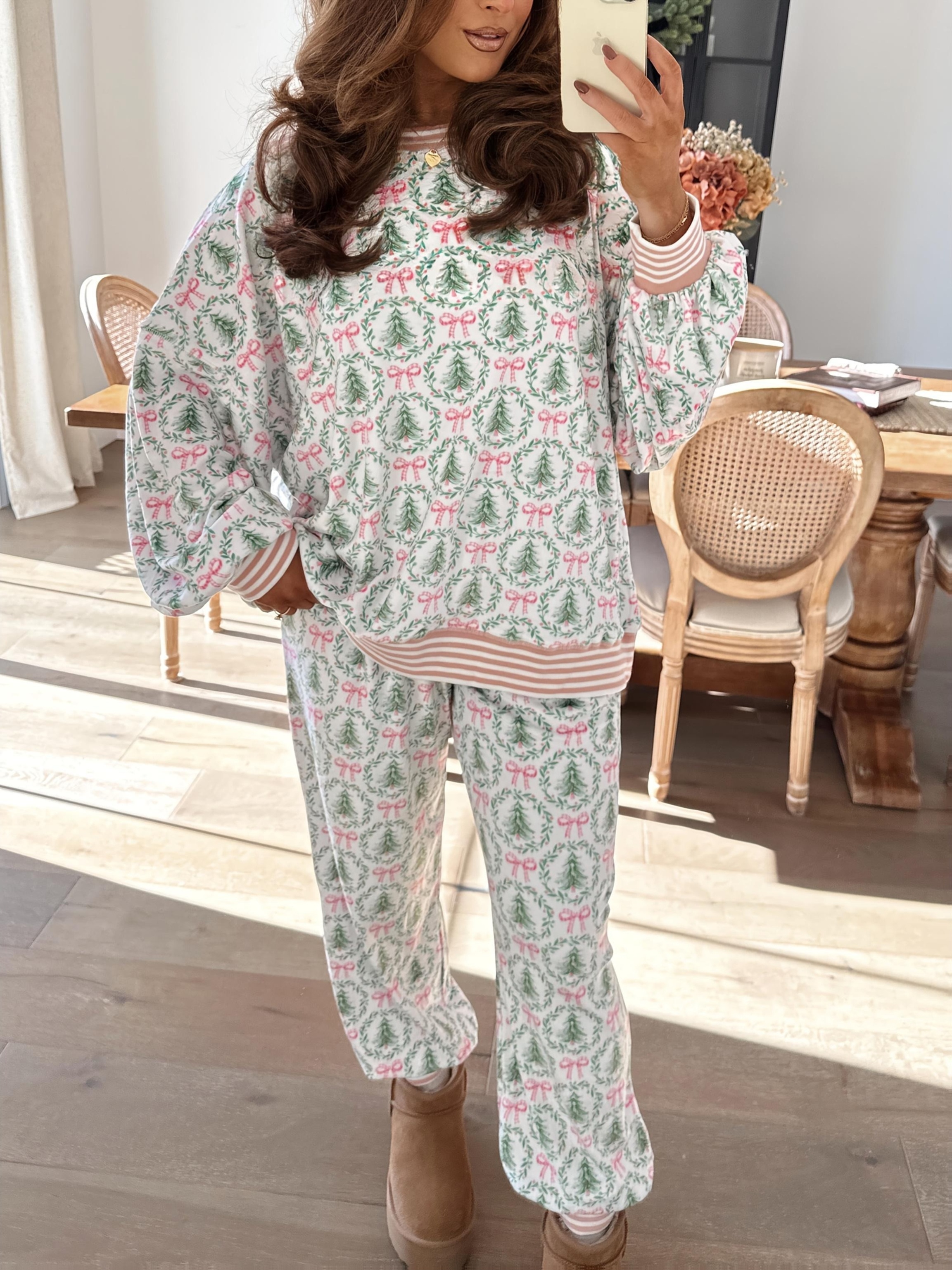 christmas pajamas sold on Temu United States