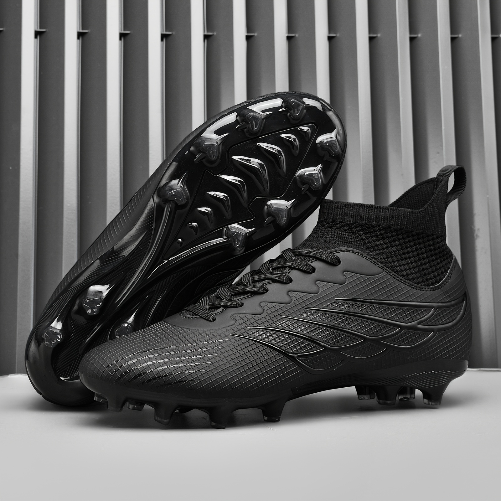 black football cleats sold on Temu United States