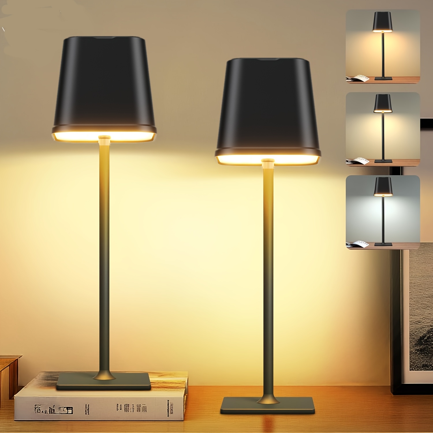 rechargeable table lights sold on Temu United States