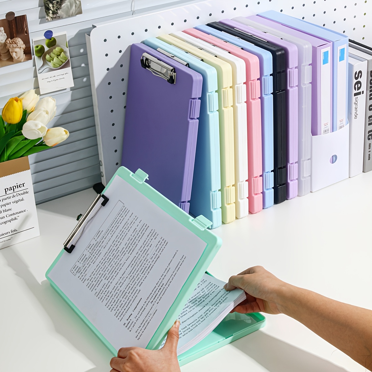 storage filing boxes sold on Temu Australia