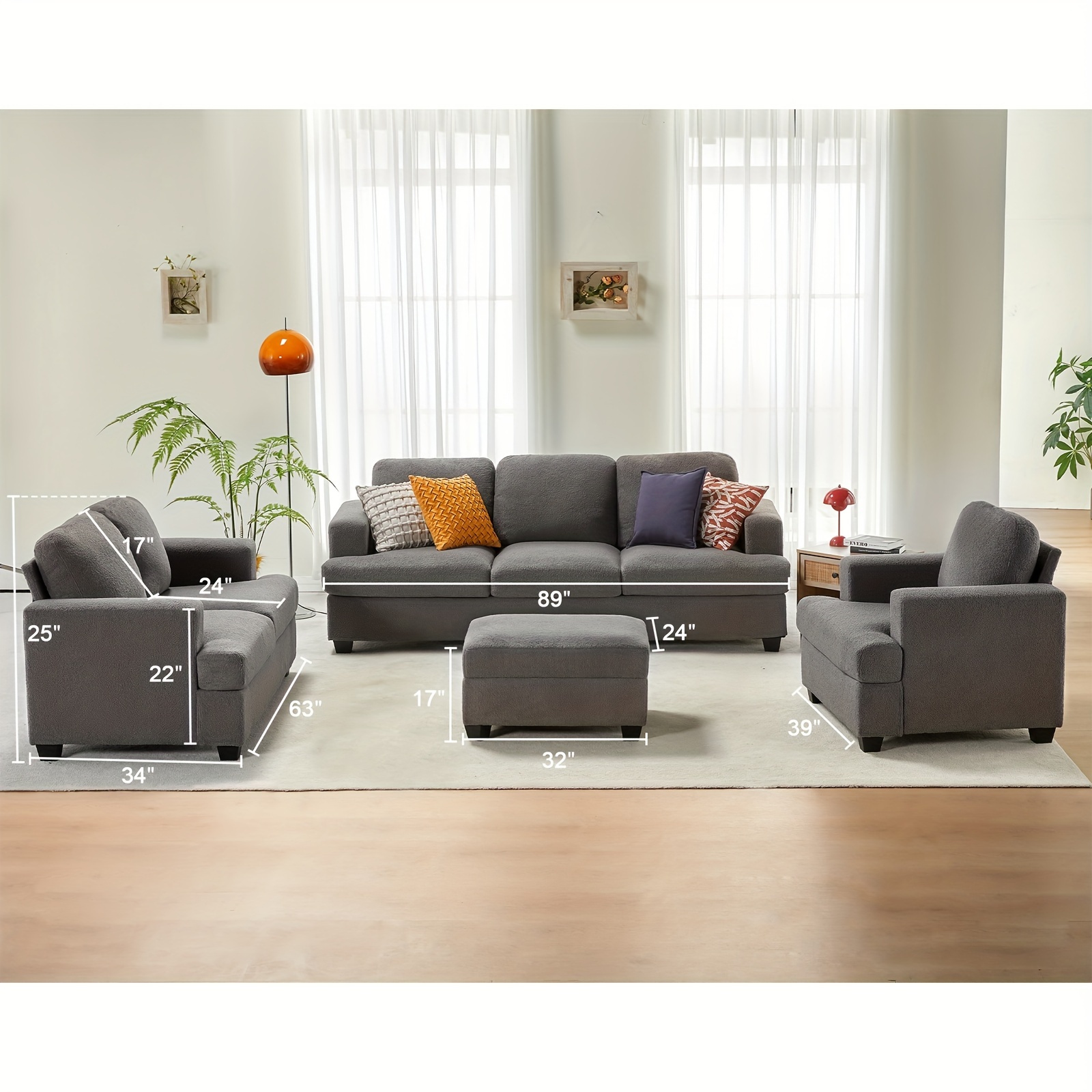 L shaped Couch 3 Seater Modern Couches - Temu