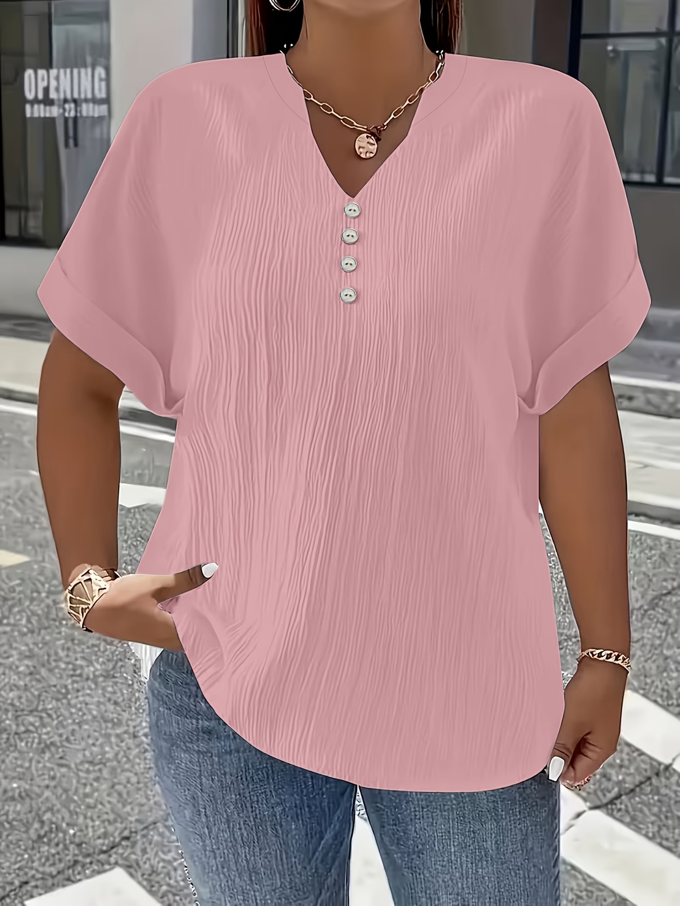 women plus size tops sold on Temu Canada