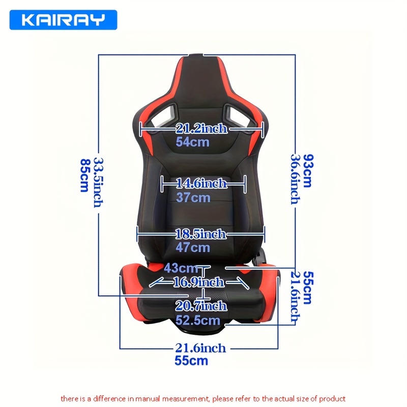 Racing Seats Ergonomic Gaming Chair With Dual Sliders Racing Bracket ...