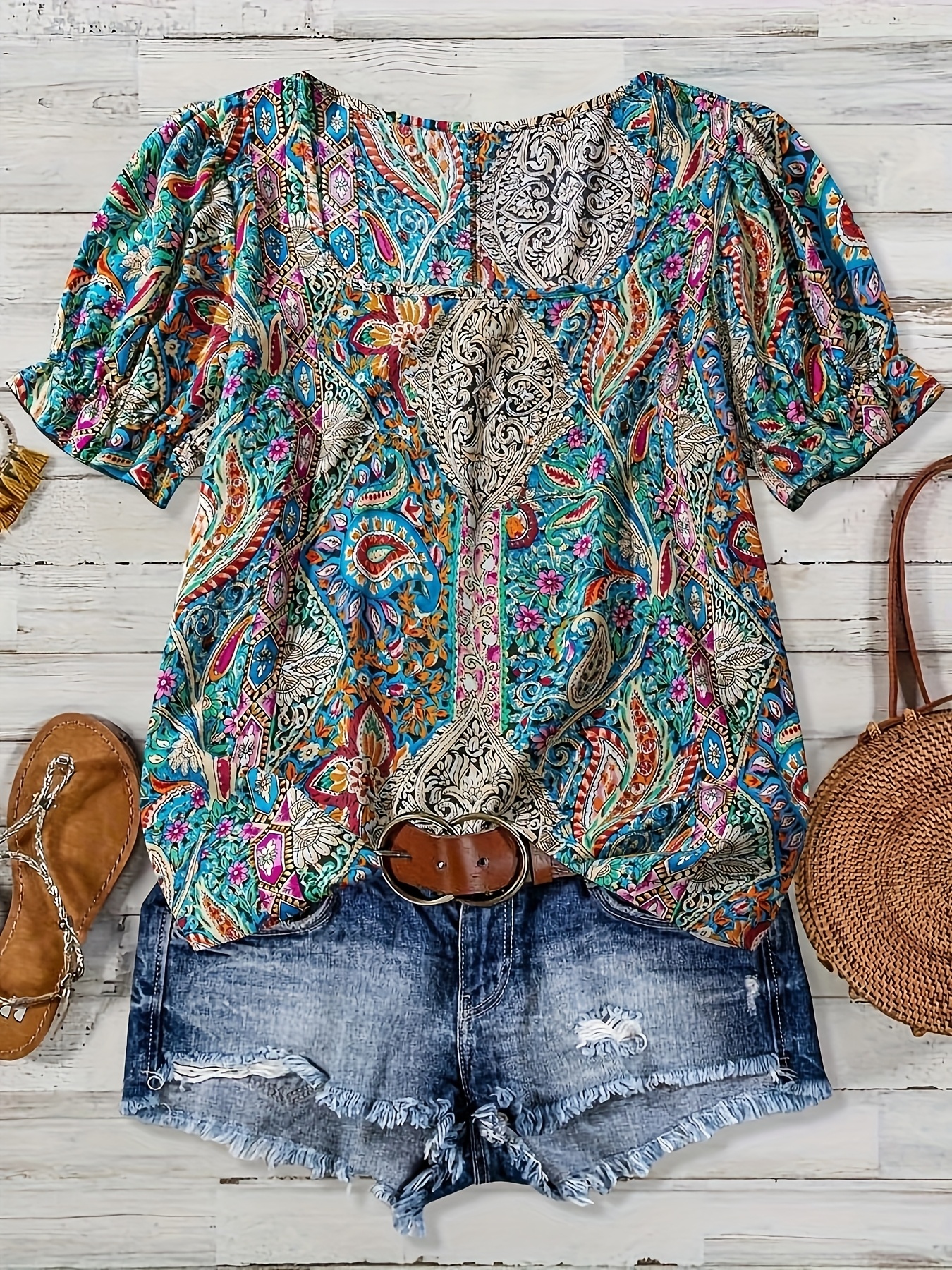 womens plus size tops sold on Temu United States