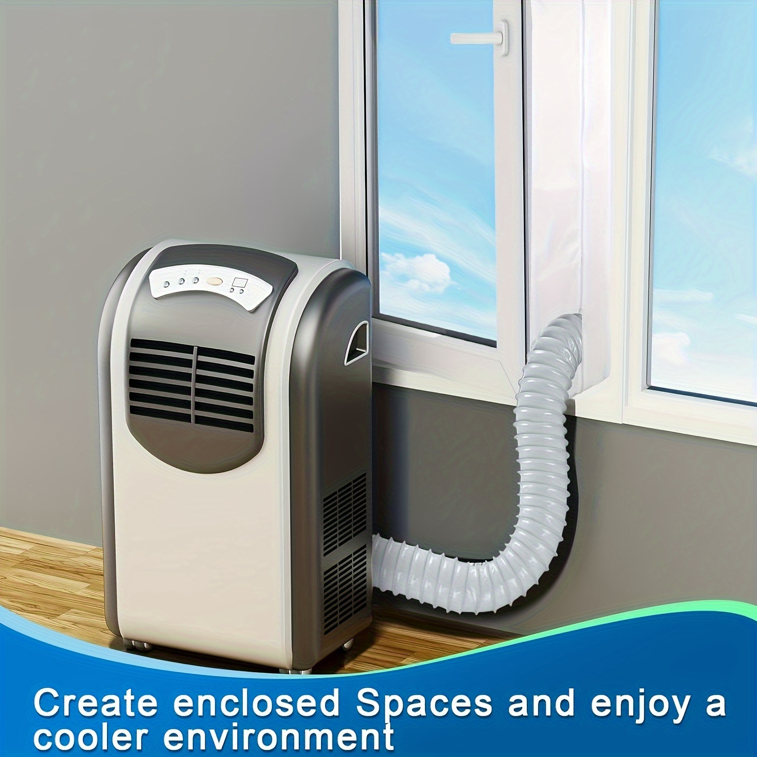 157 Inch Window Seal Cloth Kit With Hook And Loop Fasteners Waterproof ...