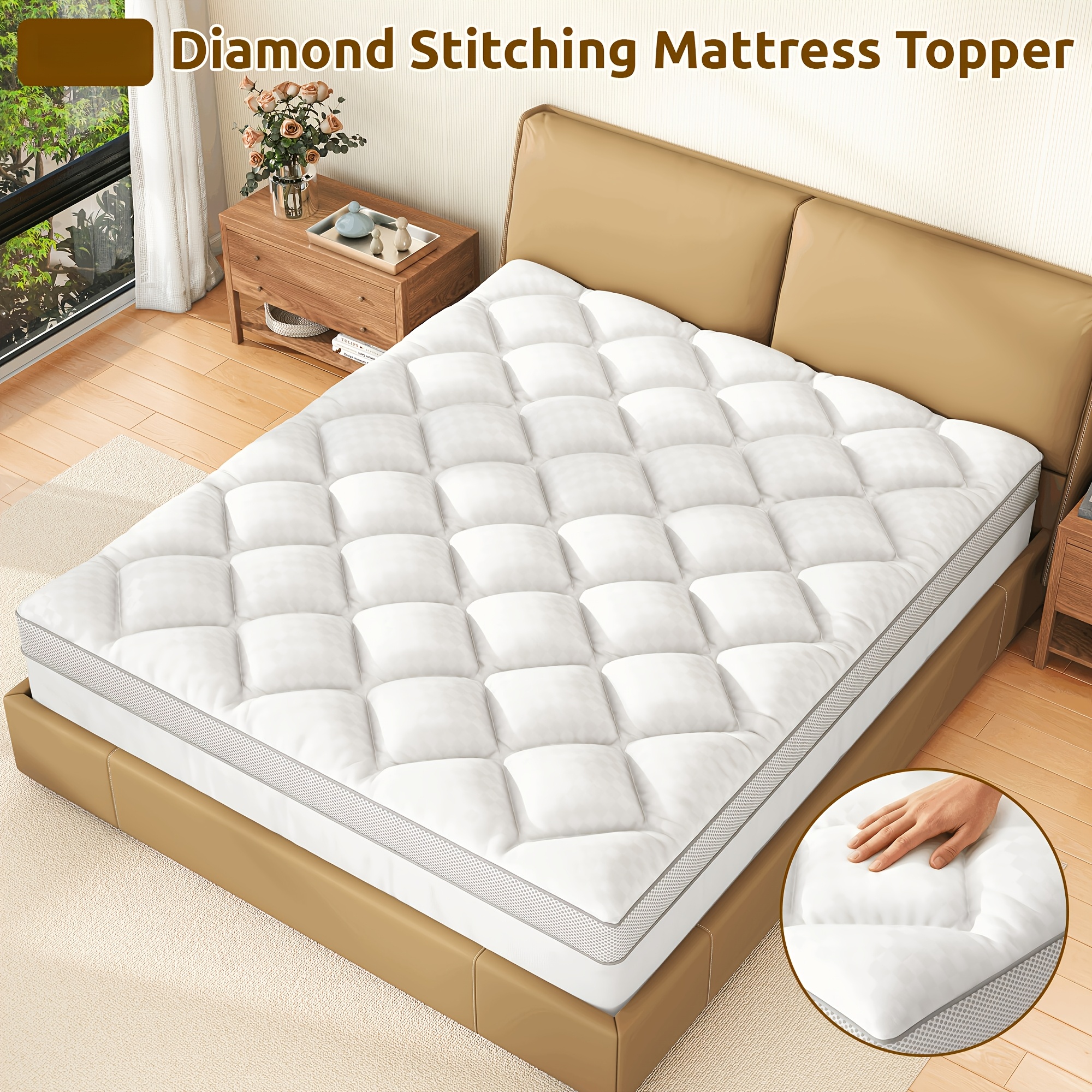 mattress topper full sold on Temu United States