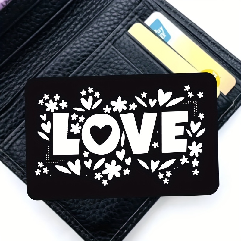 Love Meaningful Love Card Engraved Wallet Card Special Love - Temu Canada