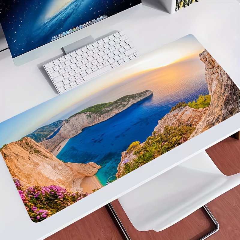 Beautiful Beach Seaside Hd Landscape Large Mouse Pad Desktop - Temu ...