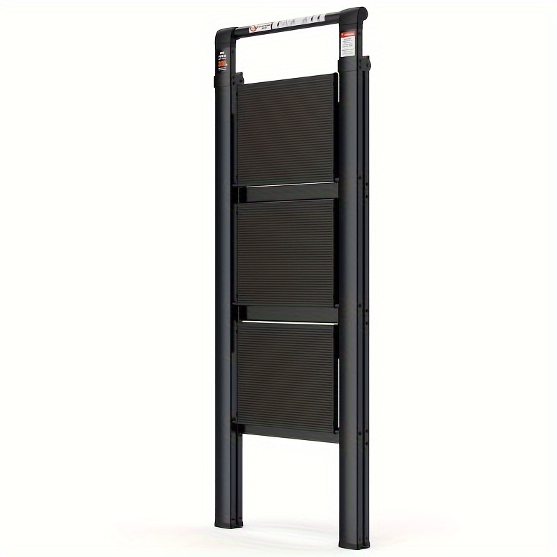 Hittop 1pcs 3 Step Ladder, Retractable Handgrip Folding Step Stool With ...