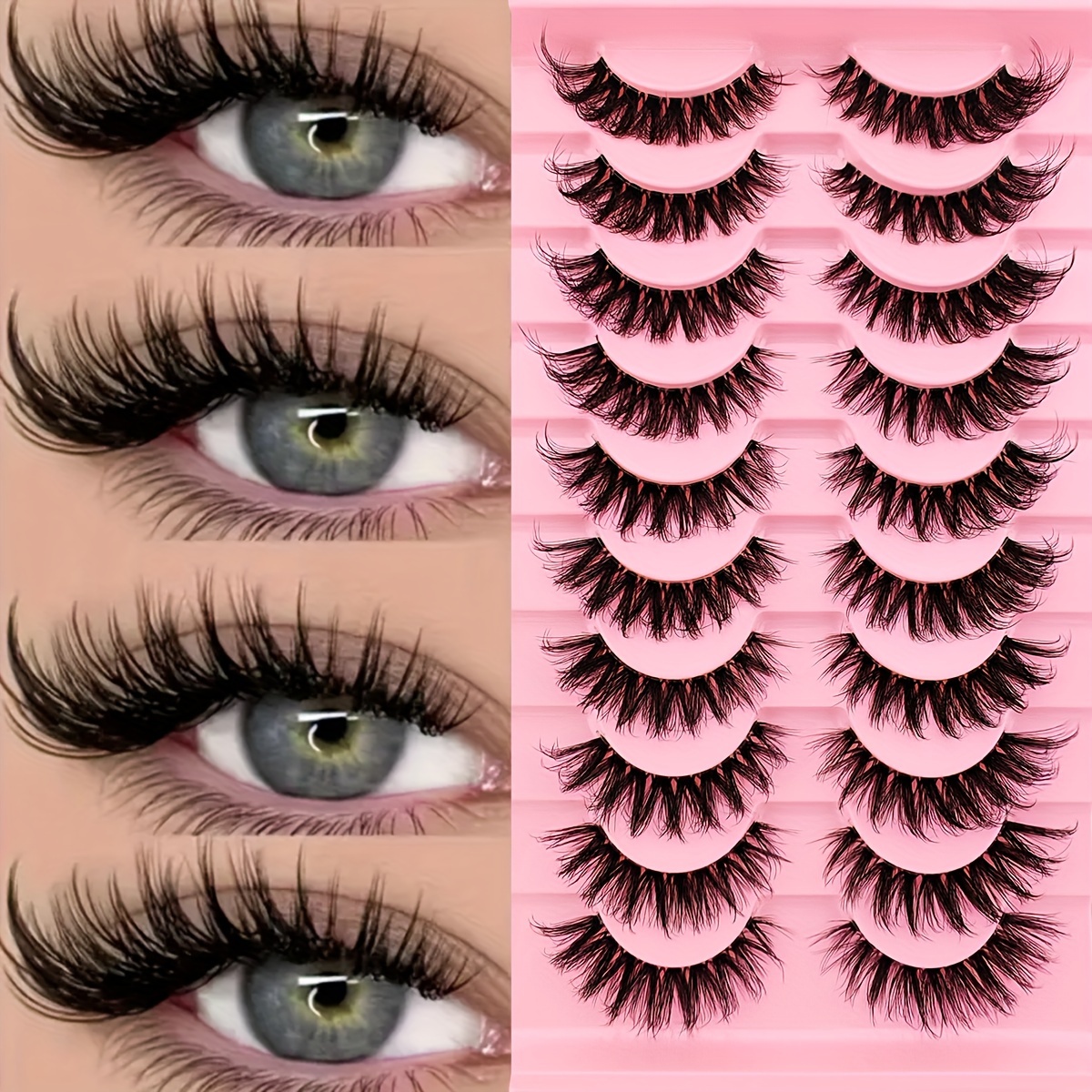 eyelashes sold on Temu United States