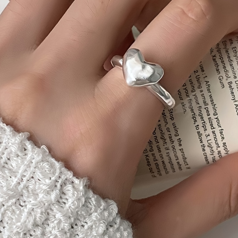 Love Heart Ring Fashion Men's Rings Party Jewelry Gifts - Temu United ...