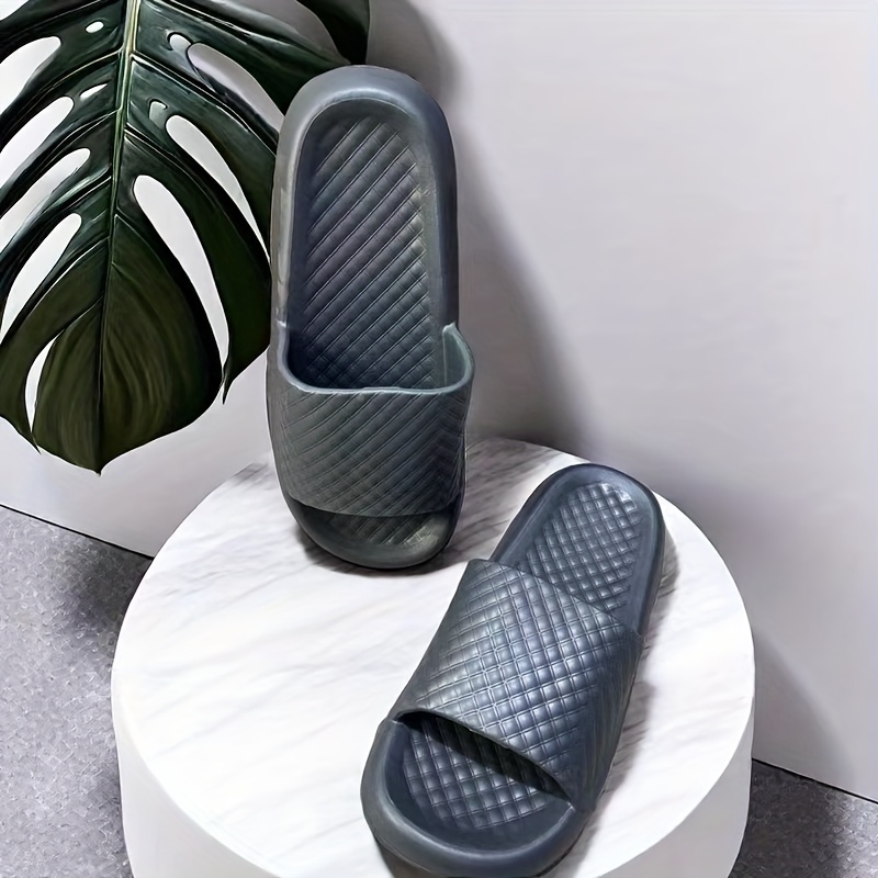 Solid Eva Slides Men's Non Slip Quick drying Open Toe - Temu Australia