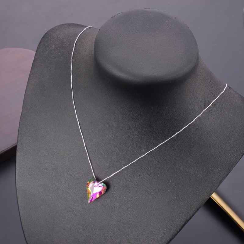 Heart Shaped Artificial Crystal Beads Diy Bracelets - Temu Canada