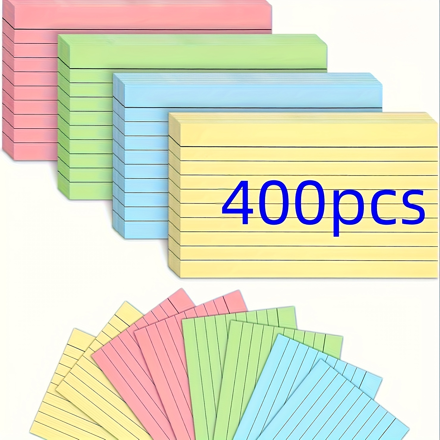 Index Cards Set 200pcs 3x5 Inch Tab Dividers Note Cards Set - Clear ...
