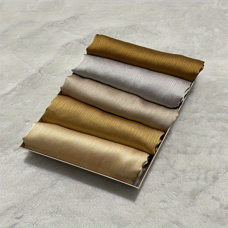 Solid Color Satin Scarves Thin Smooth Shawls Elegant Style - Temu ...