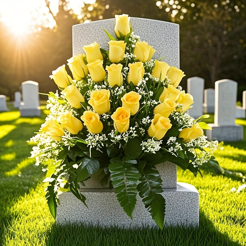plastic cemetery flowers - Ghana