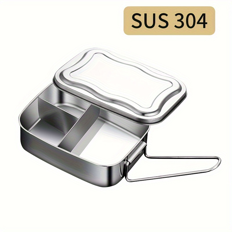 304 Stainless Steel Compartment Lunch Box Plus Capacity - Temu Denmark