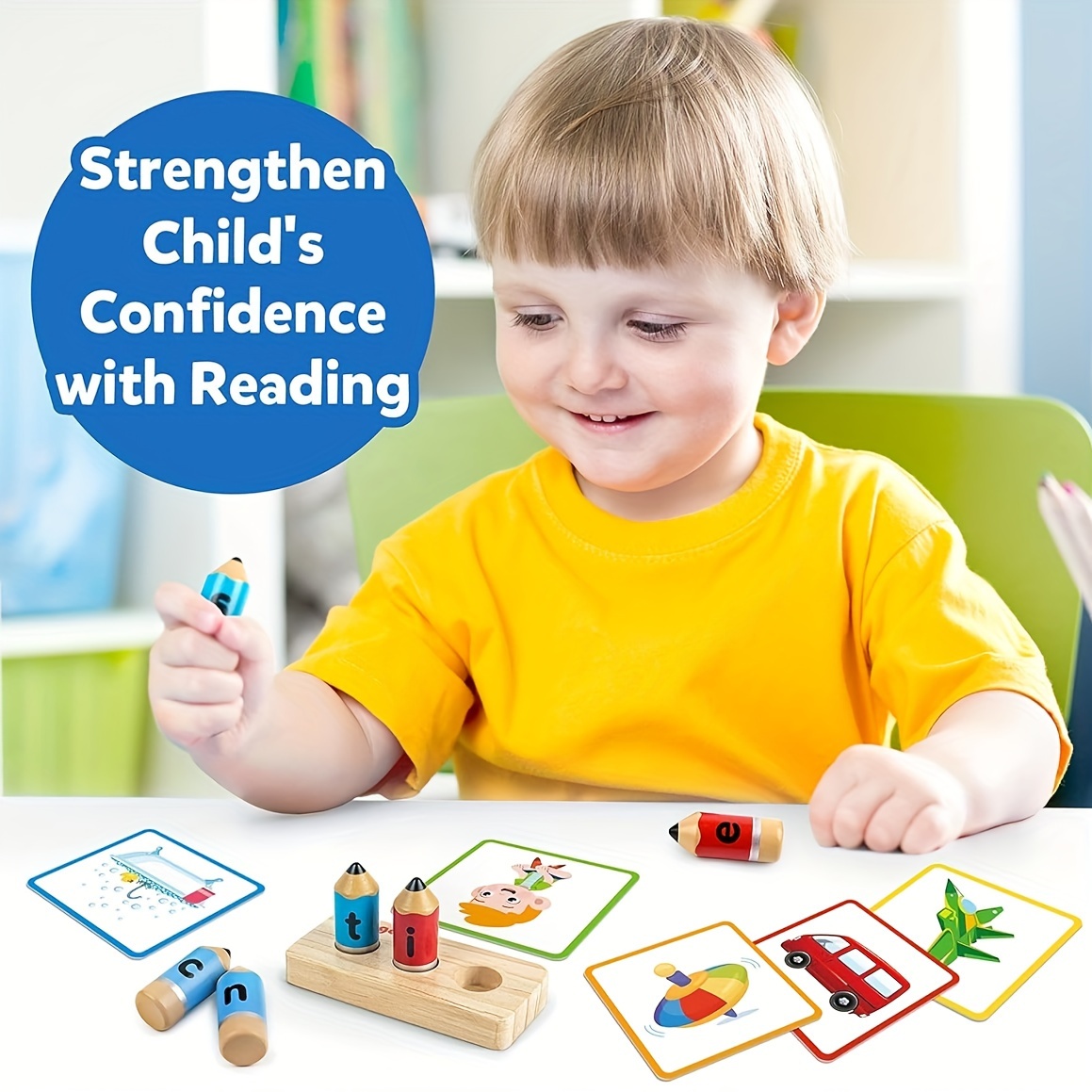 Wooden Short Vowel Spelling Games Learn To Spell Cvc Sight Words ...