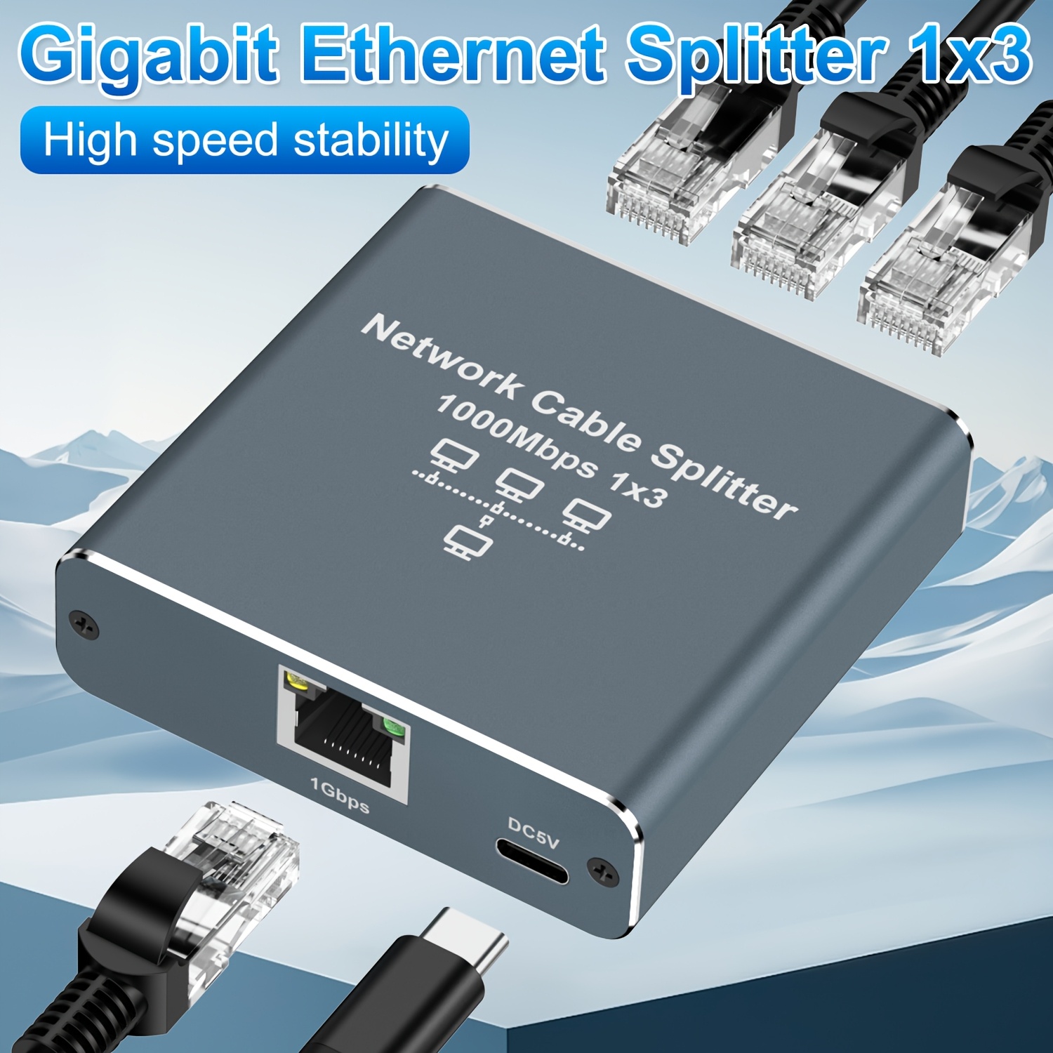 gigabit switch 5 port sold on Temu United States