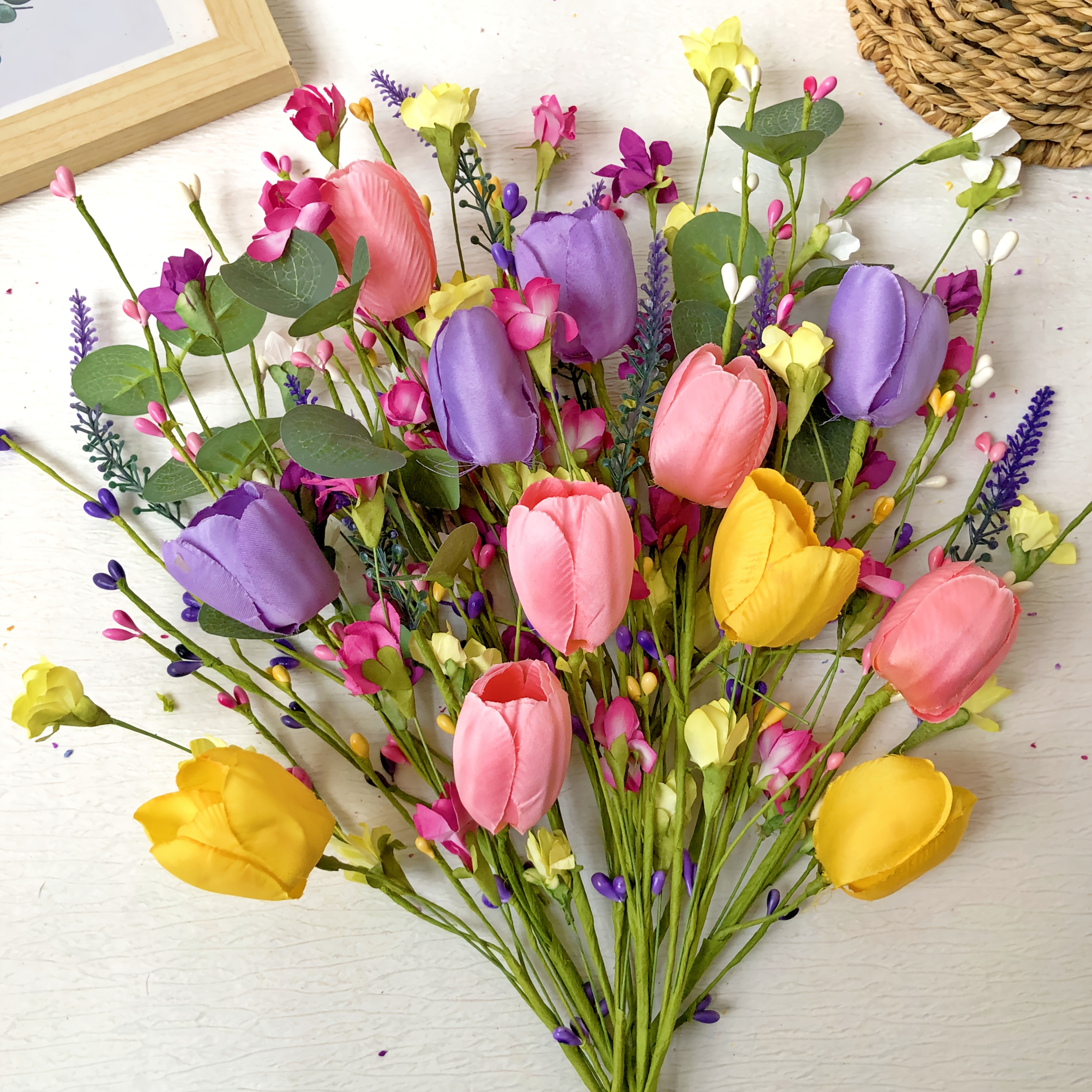 artificial flowers tulips sold on Temu Australia