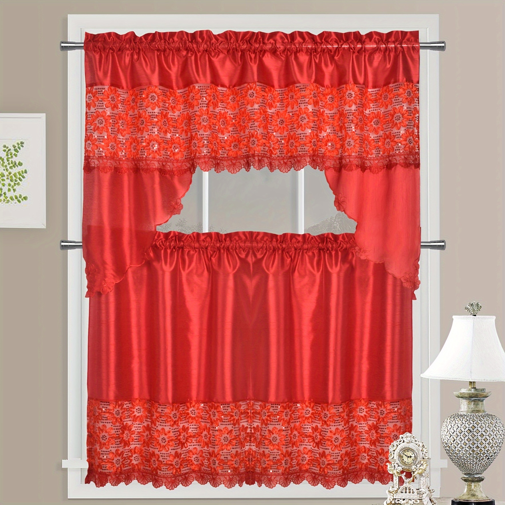 kitchen curtains sold on Temu United States