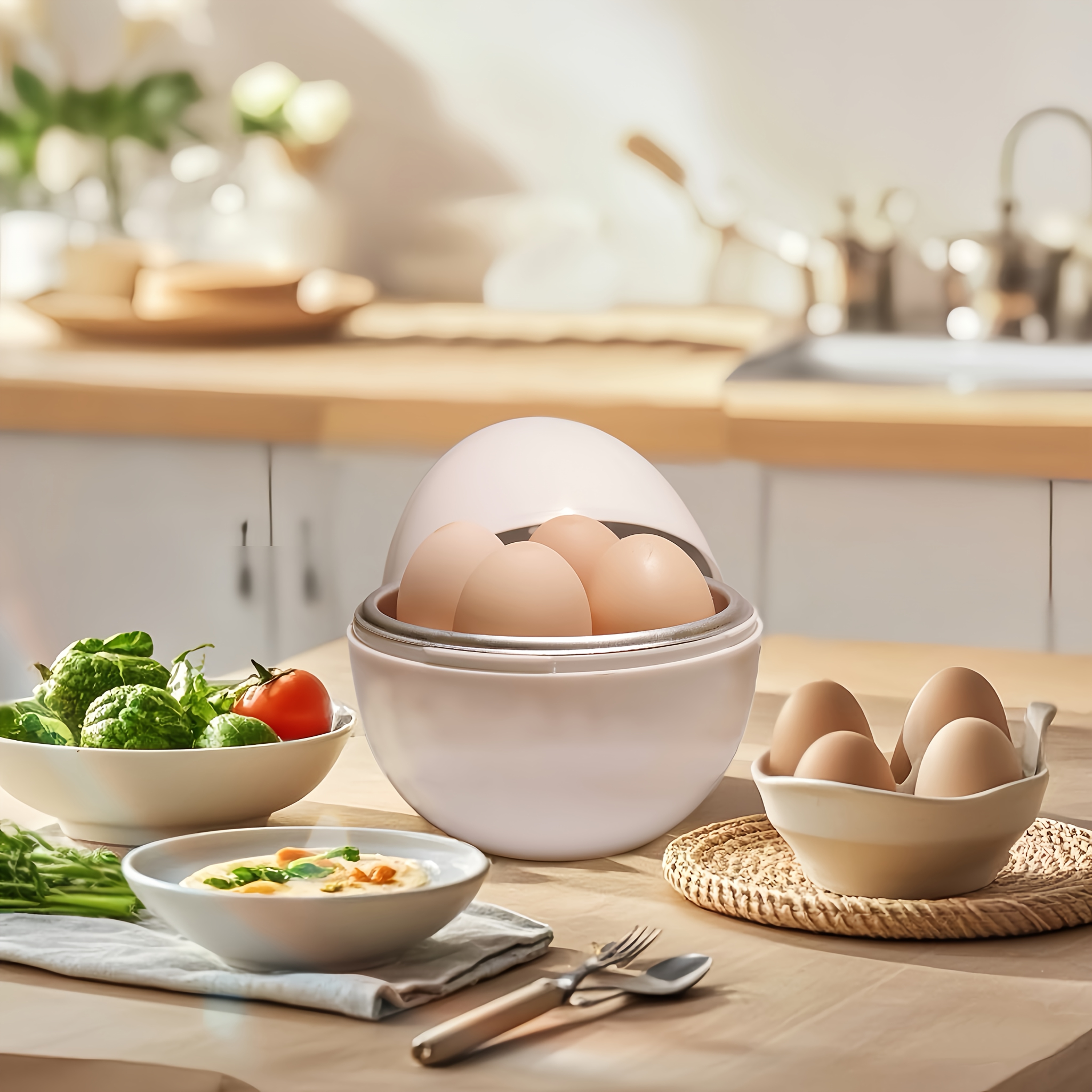 Microwave egg boiler store