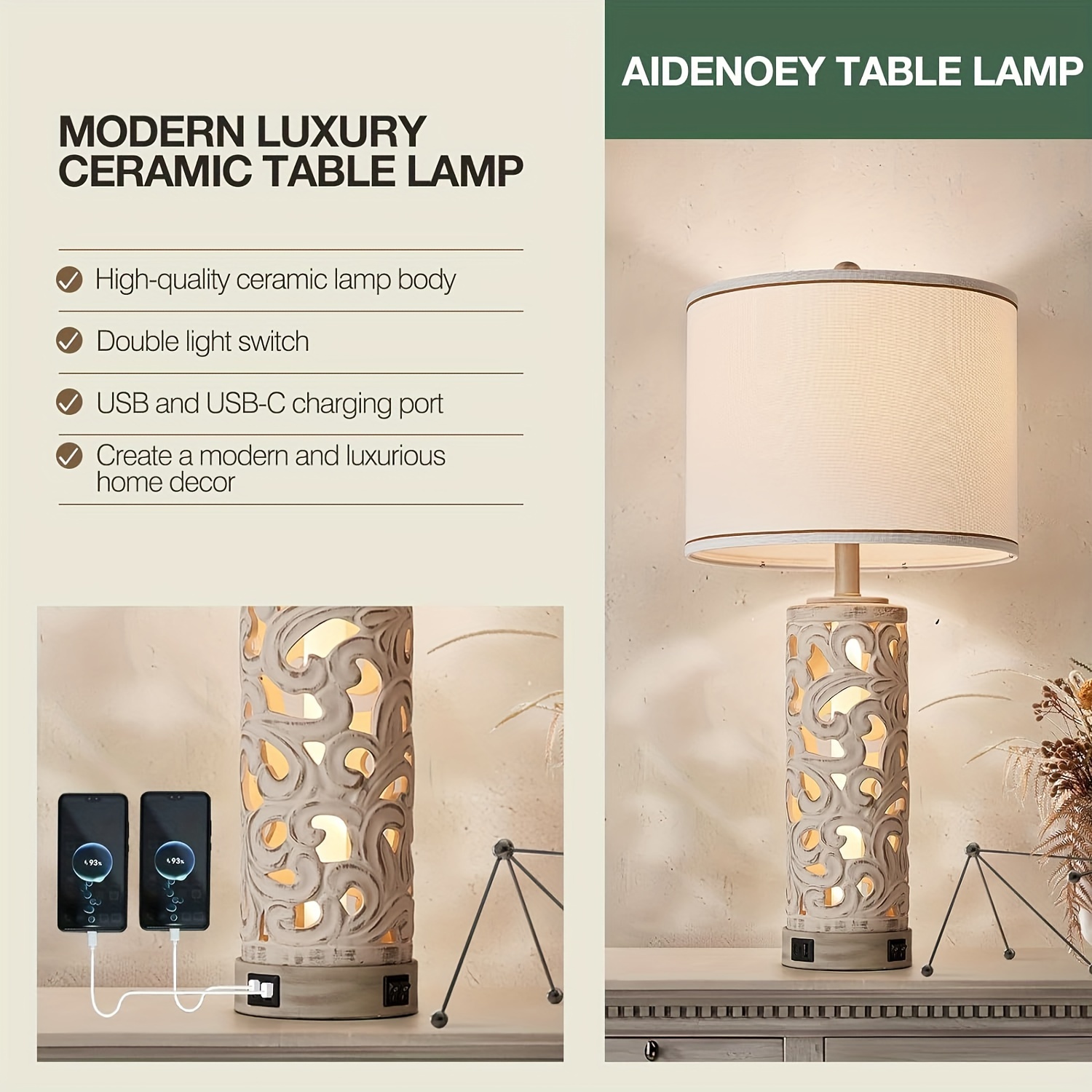 Desk delicate lamps night light farmhouse desk