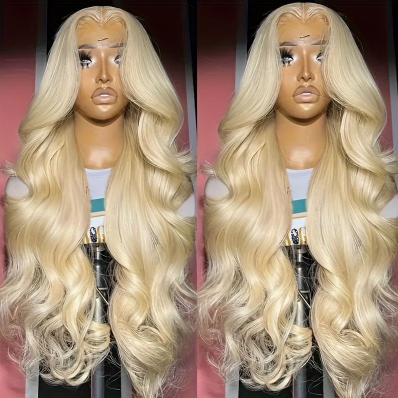 blonde lace front wig sold on Temu United States
