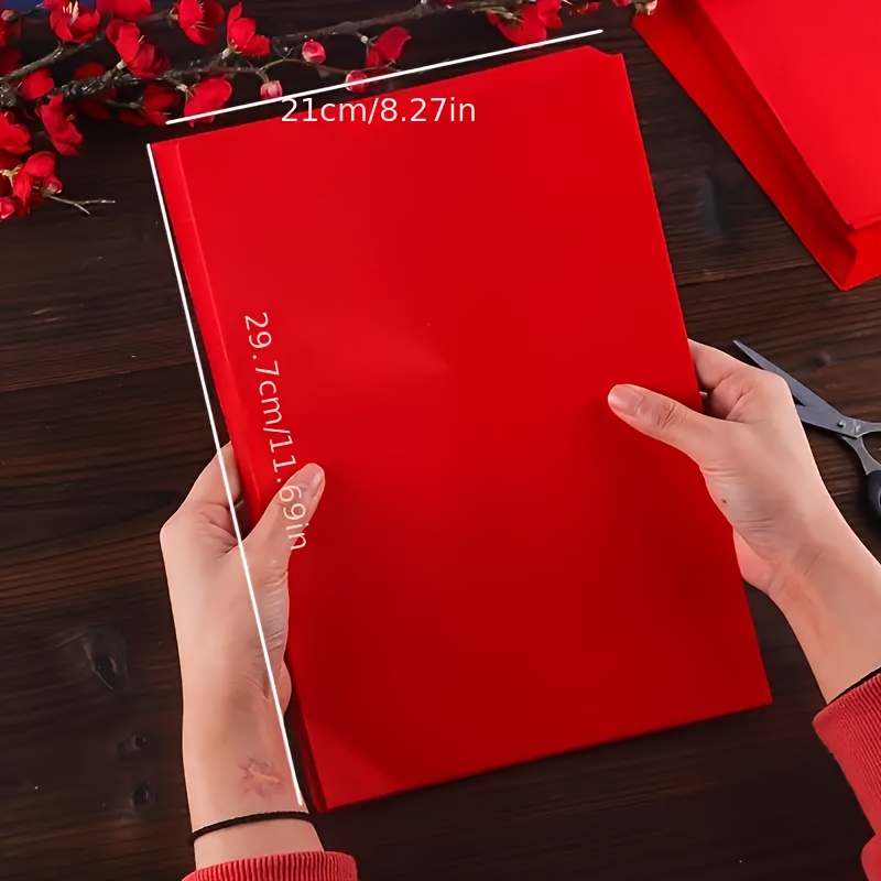 a4 red xuan origami paper double sided square easy fold - Temu